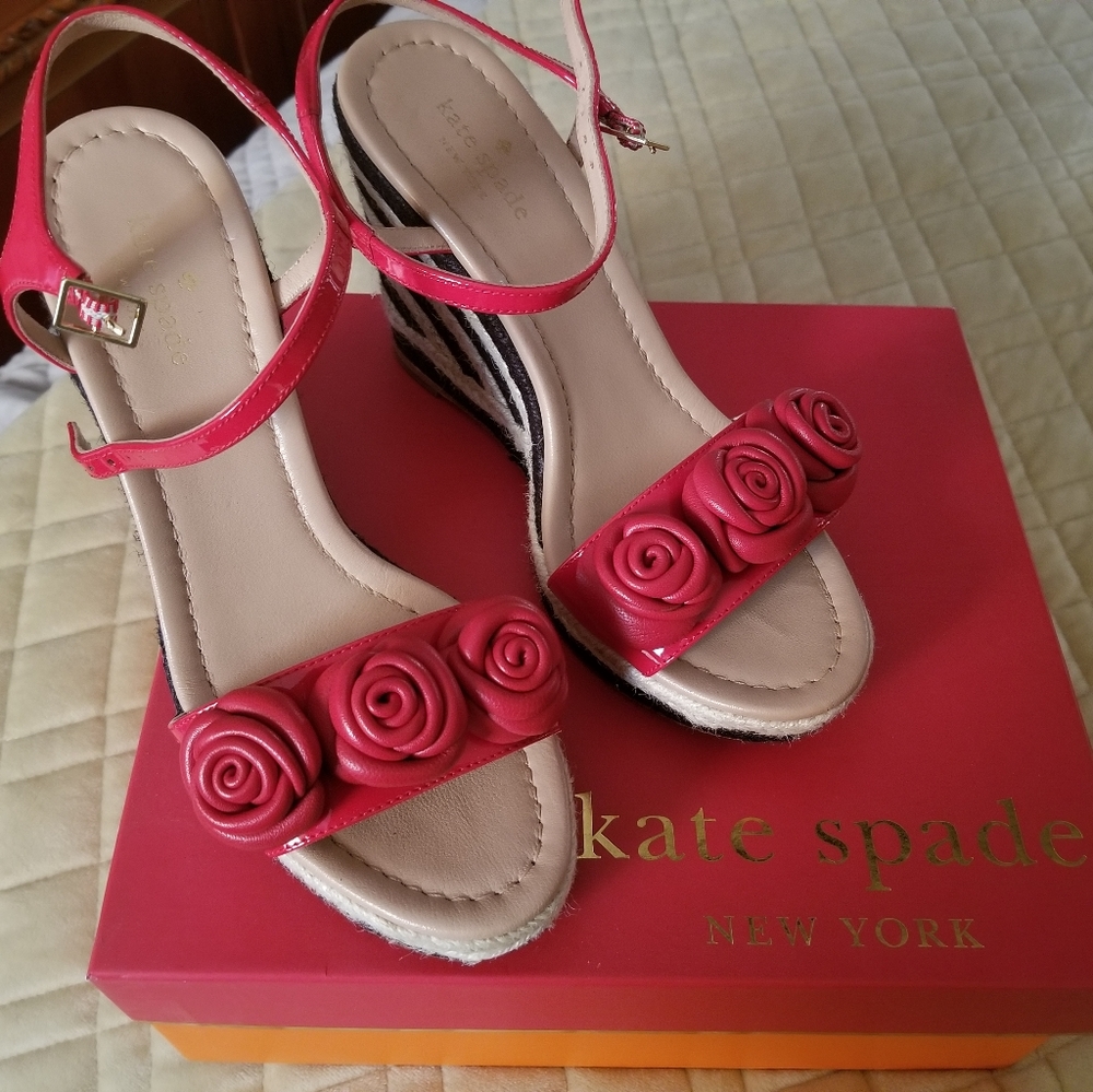 Kate Spade Jill- Maraschino Red New York Sandals - Gem
